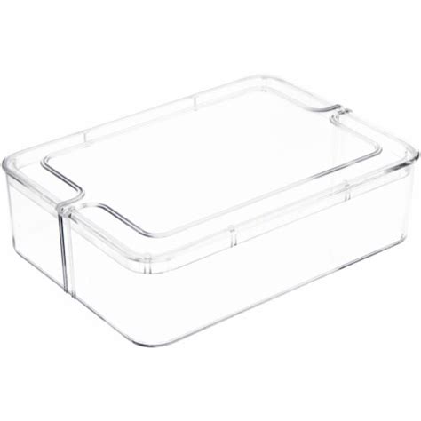 Pioneer Plastics Clear Rectangular Plastic Container 54375 W X 4 D X