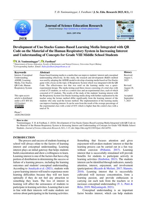 Pdf Development Of Uno Stacko Games Based Learning Media Integrated With Qr Code On The