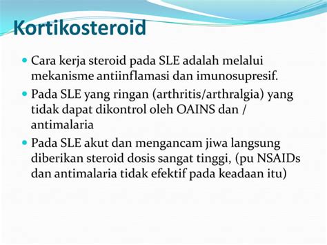 Tatalaksana Sle PPTX