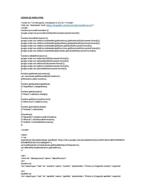 Script Buscar Formulario Pdf Ingeniería De Software Áreas De