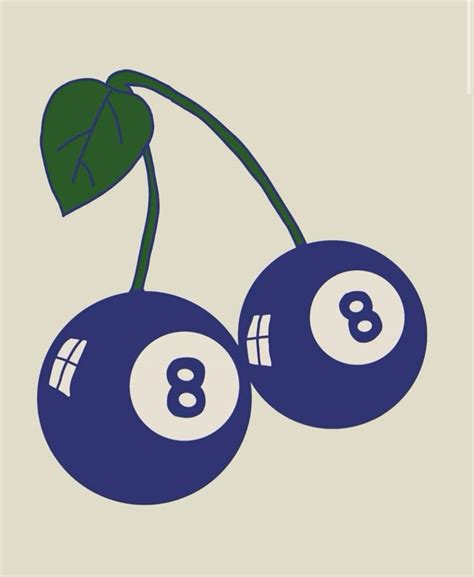 8 Ball Cherries Digital Art