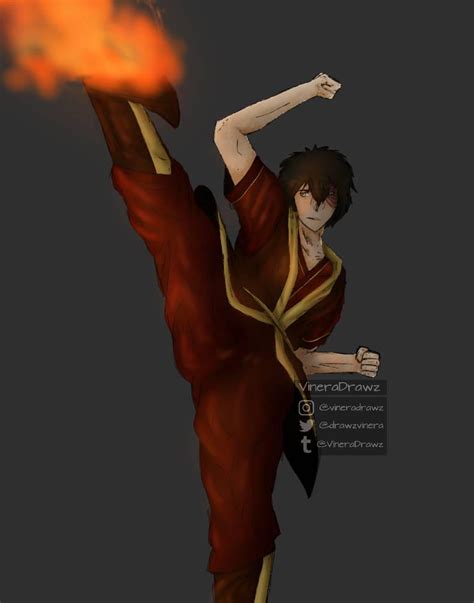 Zuko Fire Bending By Vineradrawz On Deviantart