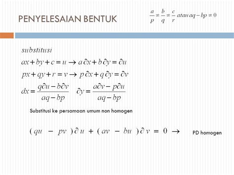sistem persamaan linear non homogen