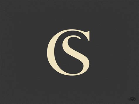 CS Letters Monogram By Visual Curve On Dribbble