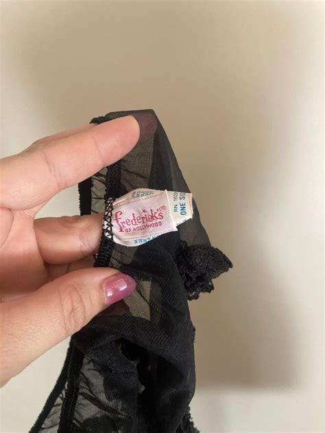 Vintage 3 Piece Bralette Lingerie Set Black Bralette… Gem