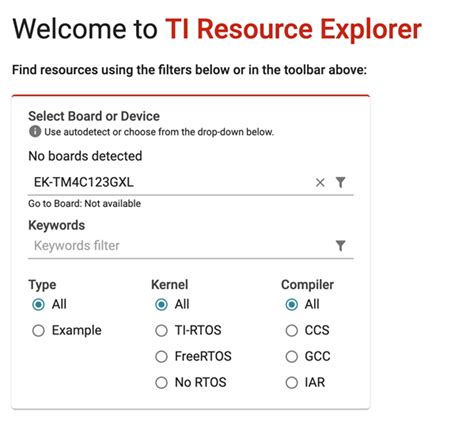 CCS EK TM C GXL Board Not Being Recognized In Resource Explorer Code Composer Studio Forum