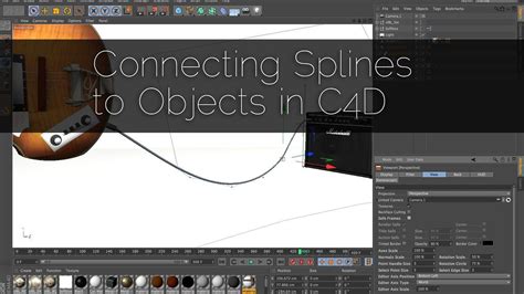 Cinema 4D Tutorial: Connecting Dynamic Splines to Objects | Cinema 4d ...