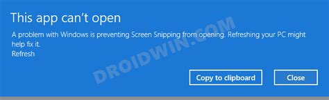 Snipping Tool Not Working In Windows How To Fix DroidWin