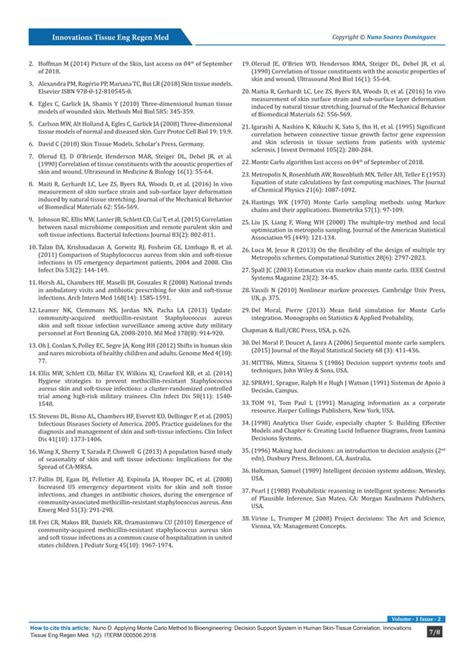 Applying Monte Carlo Method To Bioengineering Decision Support System In Human Skin Tissue