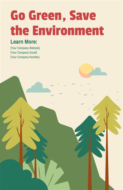Free Save Trees Save Environment Poster Template To Edit Online