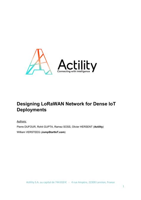 Designing Lorawan Networks For Dense Iot Deployments Pdf