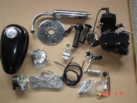 80cc Bike Engine Kits 2 Stroke Gasoline Engine Motor Black Paint Motor