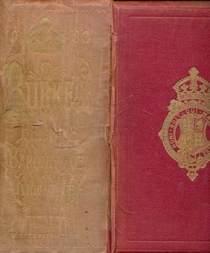 Burkes Peerage 1933 A Genealogical And Heraldic History Of The