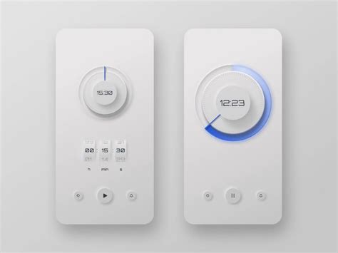Soft UI Countdown Timer App Design Mobile App Design Inspiration Countdown Timer