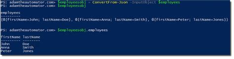 How To Use Powershell To Work With Json Data