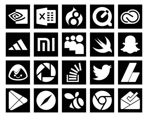 20 Social Media Icon Pack Including Overflow Question Xiaomi