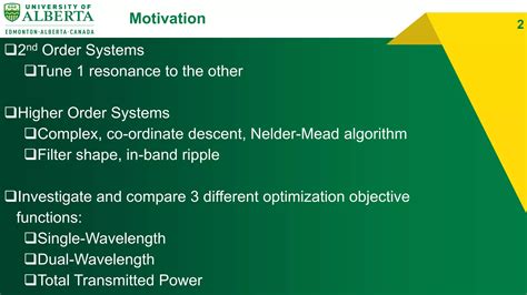 Fast Thermo Optic Optimization Of High Order Soi Microring Optical Filters Be Method Of Gradient