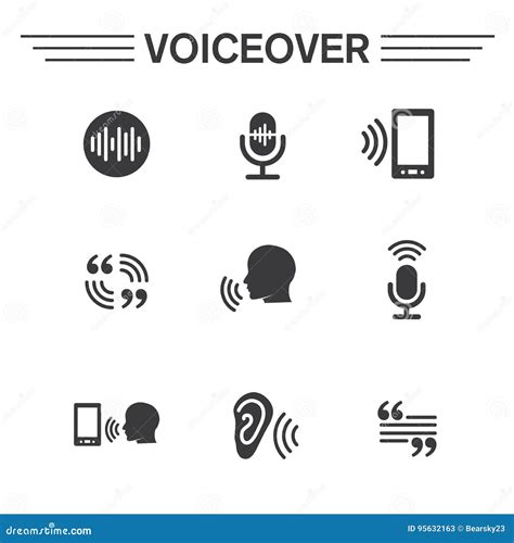 Voice Command Control Icon Face Silhouette With Sound Waves Logo