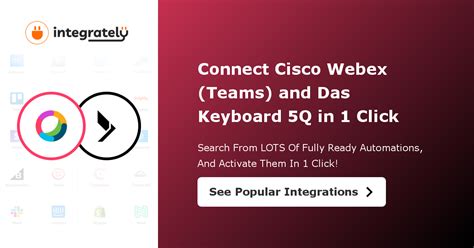 How To Integrate Cisco Webex Teams Das Keyboard Q Click Integration