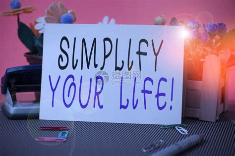 概念手写显示简化您的生活高清图片下载 正版图片503882998 摄图网