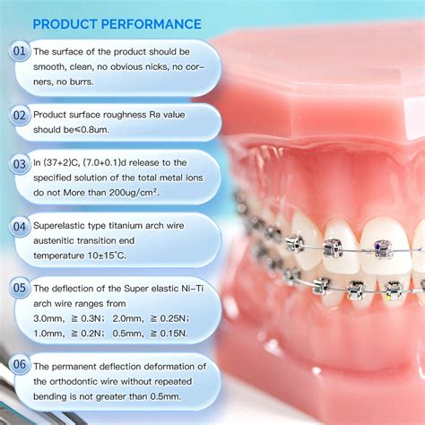 Orthodontic Niti Super Elastic Archwire 016uper Dental Arch Wires