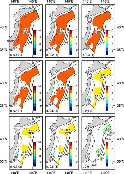 Proposed Earthquake Rupture Areas Based On Estimated Interseismic Download Scientific Diagram