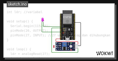 Latihan 6 Ldr Wokwi Esp32 Stm32 Arduino Simulator