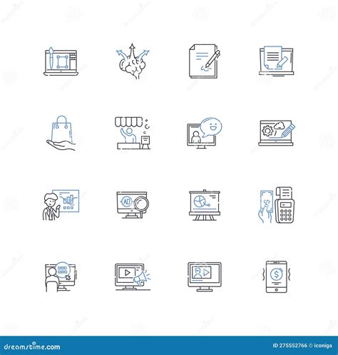 Resourceful Creativity Line Icons Collection Ingenuity Innovation Flexibility Adaptability