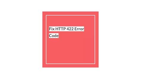 ppt fix 422 error code powerpoint presentation free download