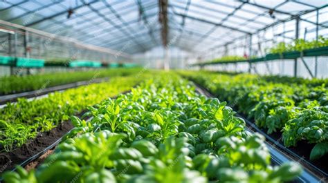 Premium Photo Smart Greenhouses Equipped With Automated Climate Control Systems