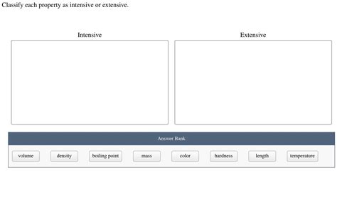 Solved Classify each property as intensive or | Chegg.com
