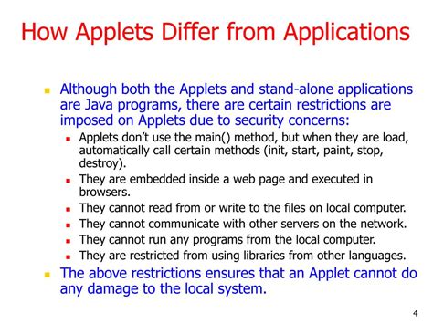 Ppt Applets Programming Powerpoint Presentation Free Download Id