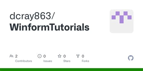 GitHub Dcray WinformTutorials