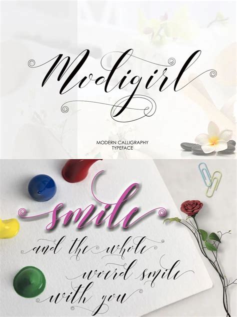 modigirl script font