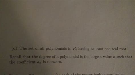 Solved Denote By P The Set Of Polynomials Of The Form Chegg