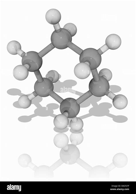 Cyclohexane Molecular Model Of The Cyclic Hydrocarbon Cyclohexane C6 H12 This Is A Non Polar