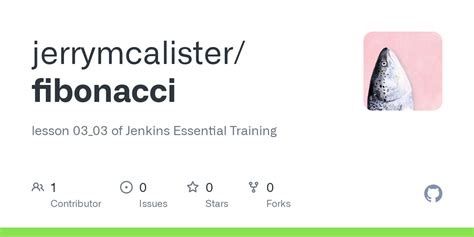 GitHub Jerrymcalister Fibonacci Lesson Of Jenkins Essential Training