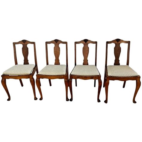 Vintage Chippendale Side Chairs By Ercol Of England Solid Maple Set Of Four For Sale On Ruby