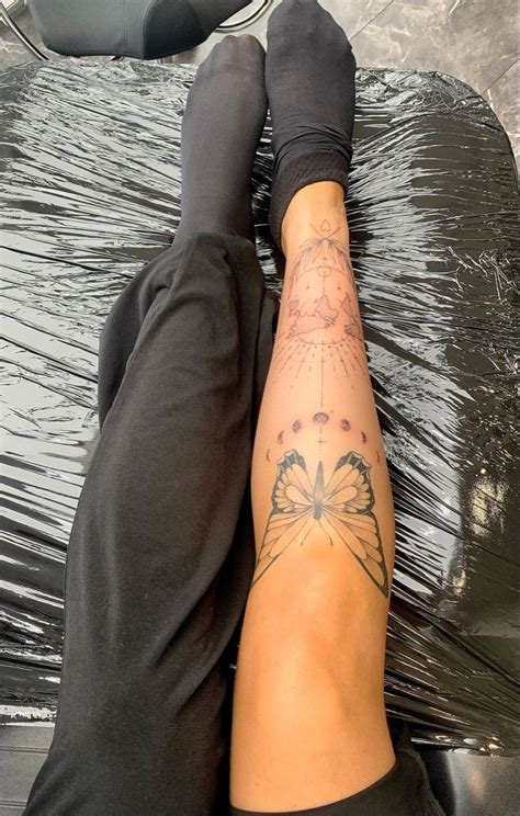 Leg Tattoo Leg Tattoos Women Butterfly Leg Tattoos Lower Leg Tattoos