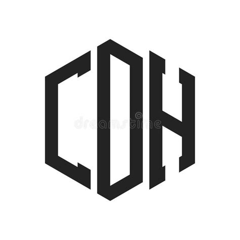 Cdh Logo Design Initial Letter Cdh Monogram Logo Using Hexagon Shape
