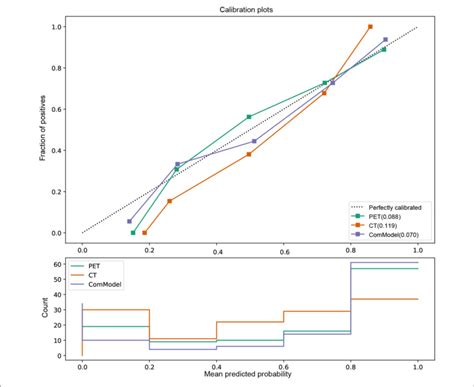 Comparison Of The Calibration Curve And Brier Score Of Different Download Scientific Diagram