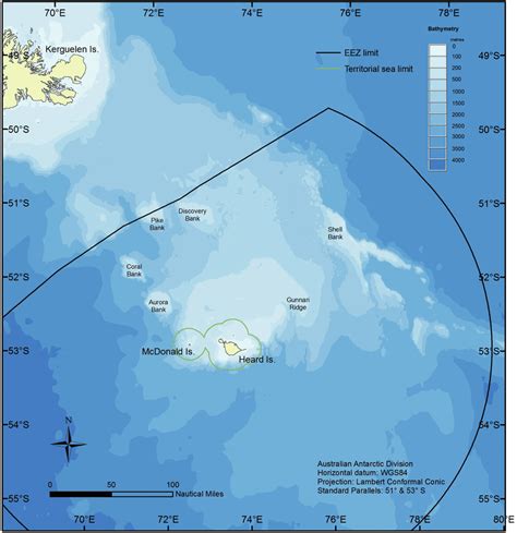 Heard Island And Mcdonald Islands Map Heard And Mcdonald Islands Map