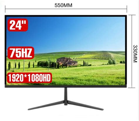 Монитор TF-STARS 75 гц Kомпьютер Mонитор Oкаймленный full hd 24 ...