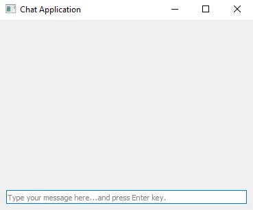 Python Chat Application With PyQt Messaging Interface