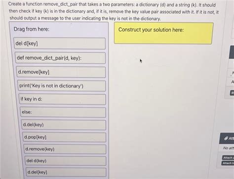 solved create a function remove dict pair that takes a two