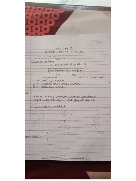 Class 12 D And F Block Notes Pdf