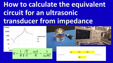 how to calculate the equivalent circuit for an ultrasonic transducer