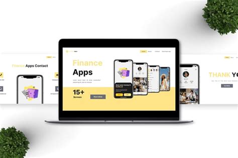 Finance Apps Mobile App Powerpoint Templates Incl Wallet And App Envato