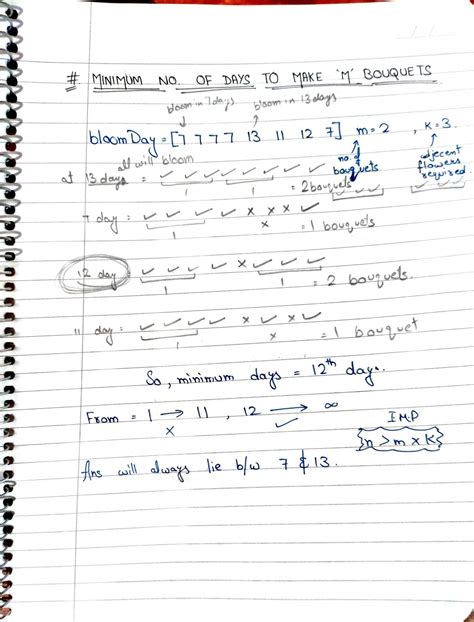Day 40 Solving Dsa Minimum No Of Days To Make A Bouquet Vinay Dhiman