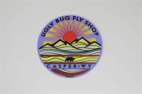 Ugly Bug Refillable Mtns Sticker Large Ugly Bug Fly Shop